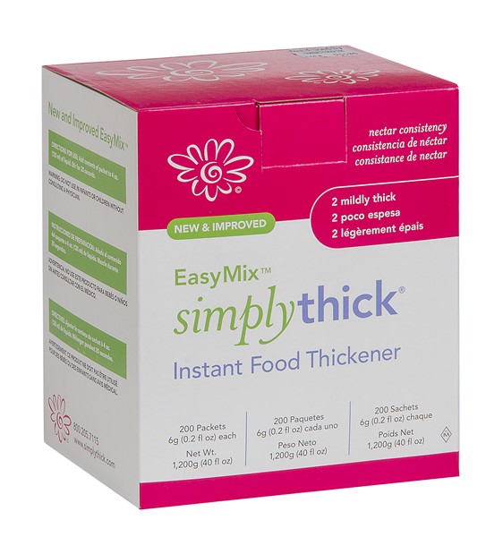 SimplyThick Easy Mix Gel Thickener-6g, Pkts-200 count-Nectar | DMES