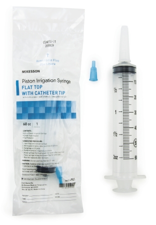 Enteral Feeding / Irrigation Syringe Kit McKesson 60 mL Pole Bag ...