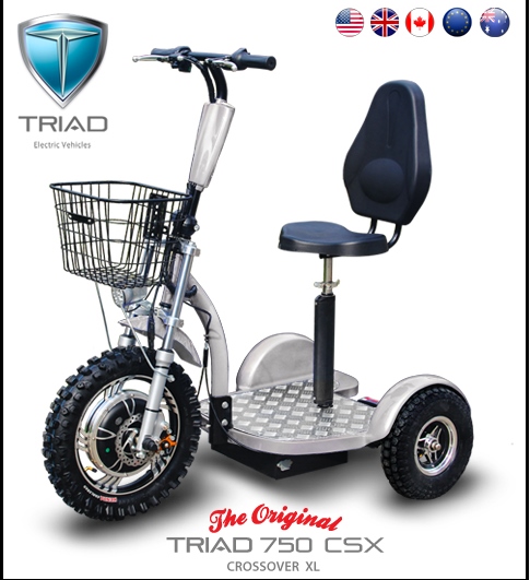 Triad 750 CSX 3 Wheel Electric Scooter | DMES