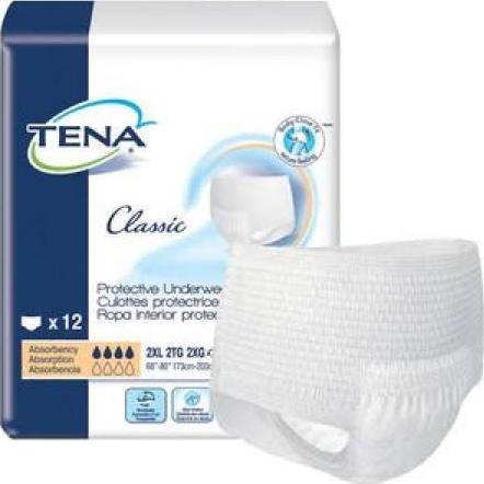 TENA CLASSIC PROTECTIVE UNDERWEAR 64" - 70" (Waist) 2XLG | DMES