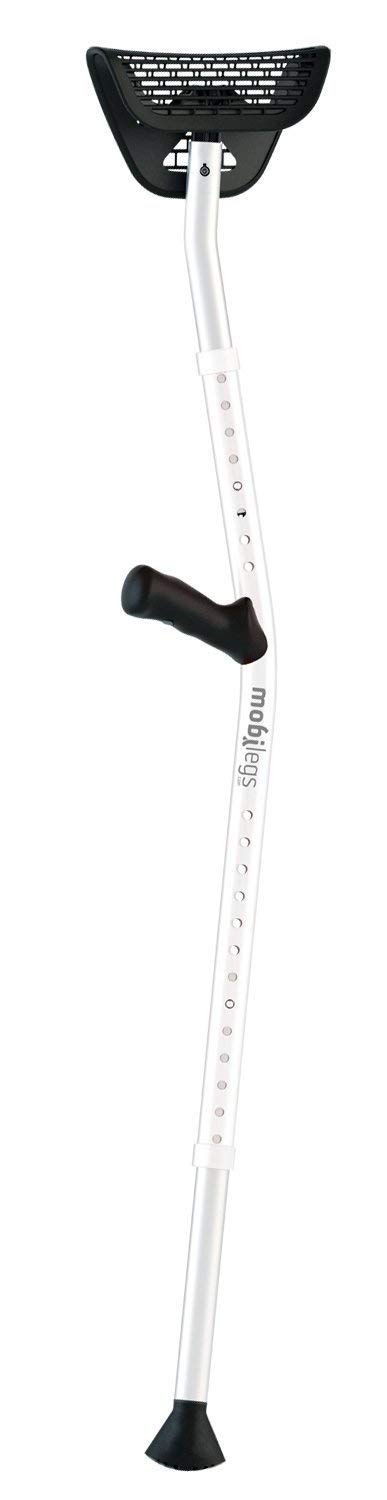Mobilegs Ultra Crutches- 1 Pair; Adult Aluminum Frame 300 lbs. Weight ...